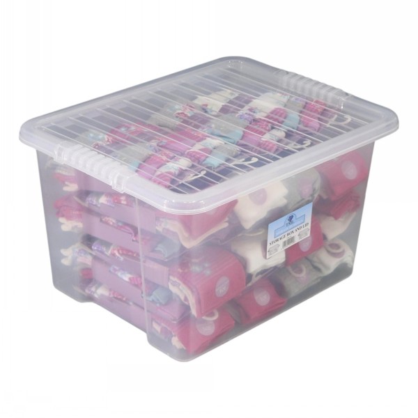 TML Clear Plastic Storage Box & Lid Size 06 (30 Litre) | 3JC